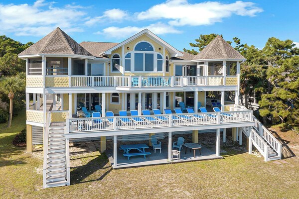 Sunny Side, Amazing Ocean Views, Large Groups - 759 Marlin - Fripp Island, SC