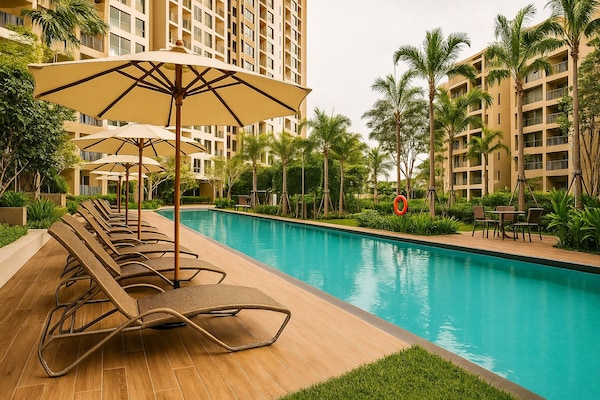 Peaceful Stay Beach Pool Walking Street Nearby In Pattaya City - Jomtien