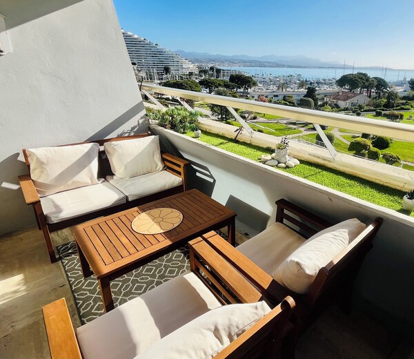Apartment Marina Baie - Sea And Garden View - Air Conditioning - Cagnes-sur-Mer
