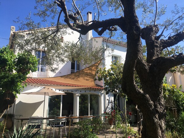Maison De Ville. Vaste Terrasse En Bois. Jardin Clos Doté D'arbres Centenaires. - Saint-Mandrier-sur-Mer