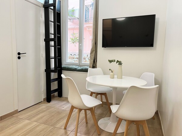 5 Min To Beach  15 Min To Monaco Grand Prix- Cozy Studio With Mezzanine - Cap-d'Ail
