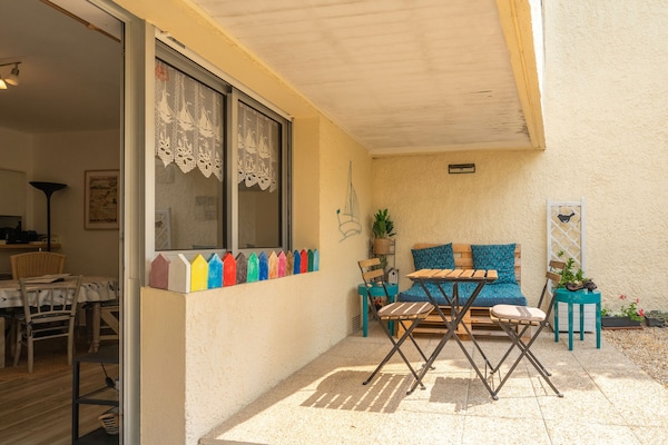Léchappée Royannaise  Private Terrace & Garden, Wi-fi, Parking, 700m From Royan Town Centre - Saint-Palais-sur-Mer