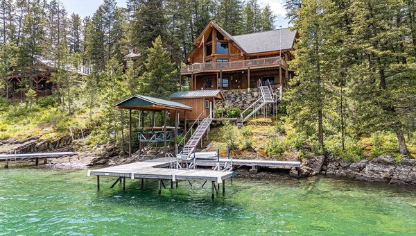 Log Home With Lake Access And Views Of The Missions - Polson, MT
