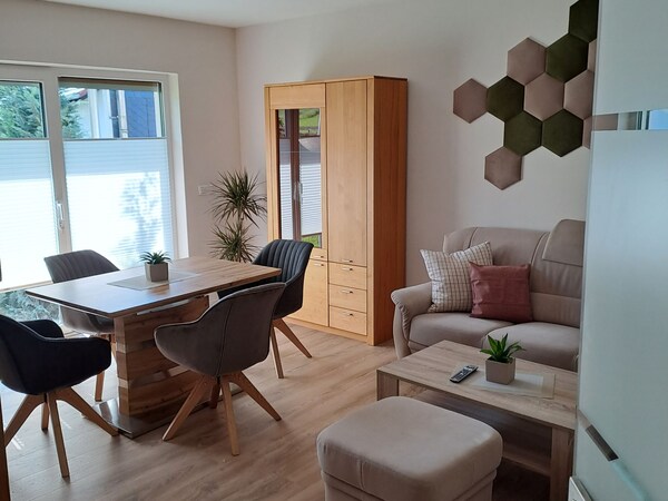 Appartement 'Mit 60qm' Met Uitzicht Op De Bergen, Privéterras En Wi-fi - Diemelsee