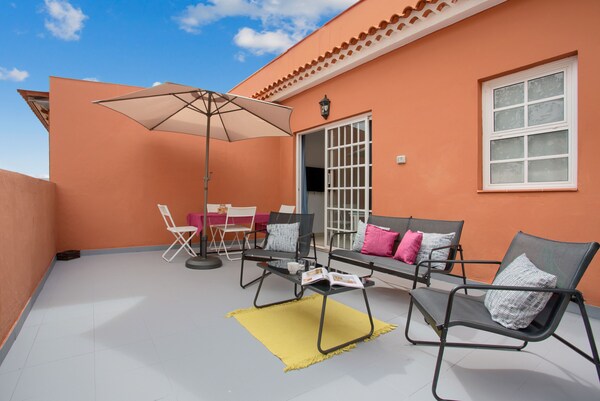 Vacation Apartment 'La Terraza' With Sea View, Private Terrace And Wi-fi - Santa Úrsula