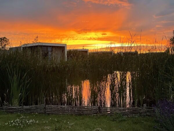 Exclusive Chalet Wasserwelt With Its Own Jetty - New: Now With Fence - Doesburg