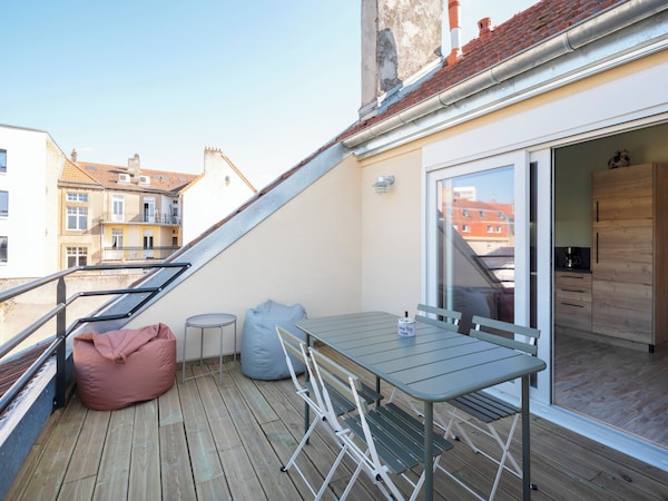 La Cabane - Deux Chambres Et Grande Terrasse  ⭐️⭐️⭐️ - Metz