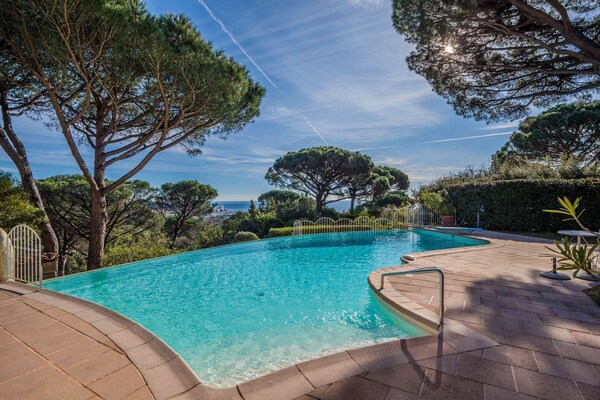 Sainte-maxime - Domaine Privé - Vue Mer - 4 Chambres - Piscine - Sainte-Maxime
