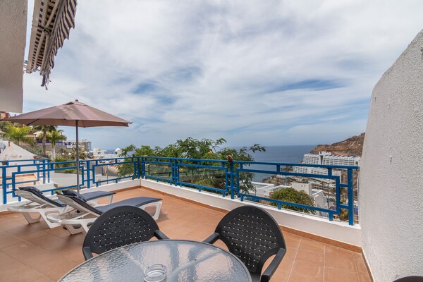 Ferienhaus 'Taurito Big Terrace' Mit Meerblick, Gemeinschaftspool Und Wlan - Mogán