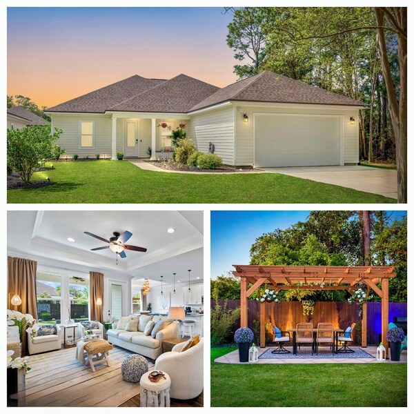 Mins To Beach/beautiful New Upscale Home/4 Bdr/3 Baths/spacious/superhost - Navarre, FL