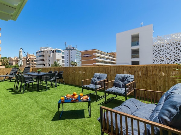 Erisa 1-29. Terraza, Piscina, 2ª Linea De Playa - Benalmádena