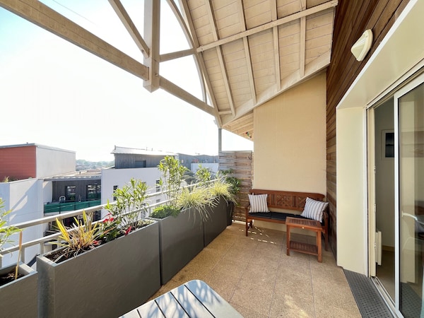 T2 Lumineux En Centre-ville Avec Balcon Et Parking Sécurisé - La Teste-de-Buch