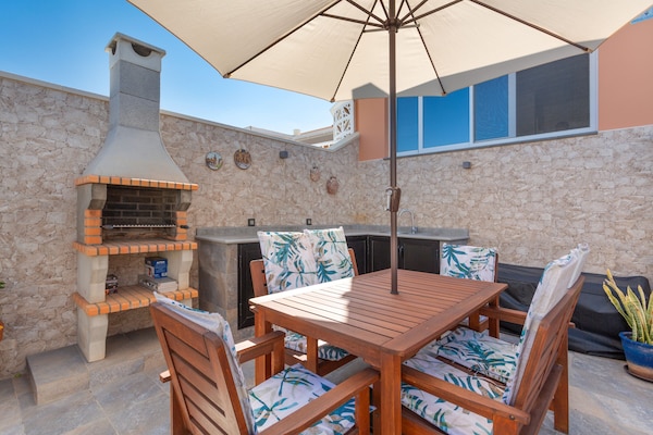 Vakantiehuis 'Kentia' Met Uitzicht Op Zee, Privé Terras En Wi-fi - Caleta de Fuste