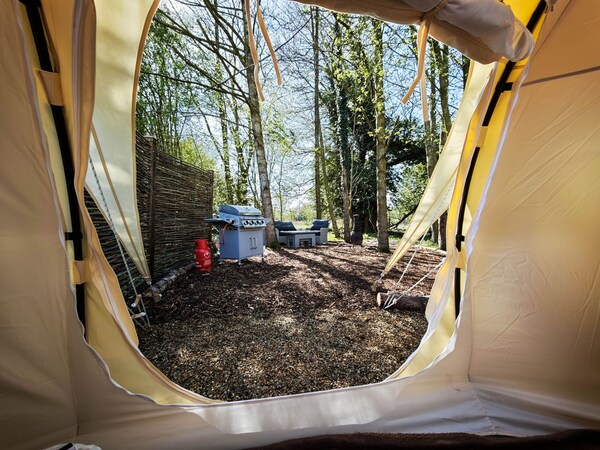 Tenda-lusso-communal Washrooms-vista Sulla Campagna-sauna - Cromer
