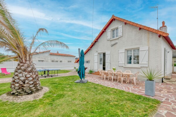 Maison De Vacances 'Océan Jardin Plage Centre 6p' Avec Terrasse Privée, Jardin Privé Et Wi-fi - Le Pouliguen