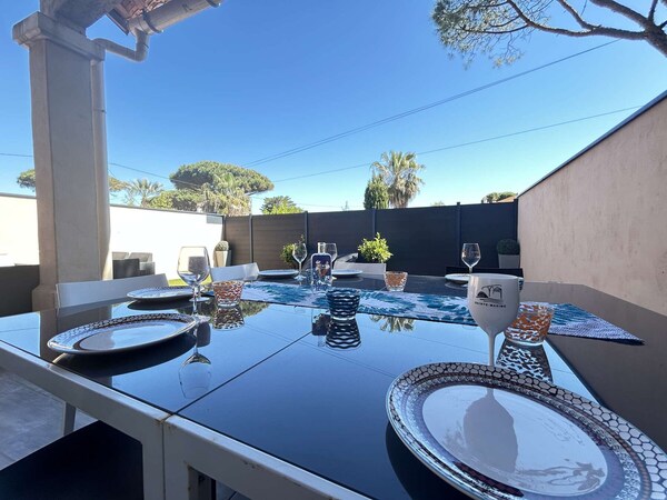 Villa Méditerranéenne 5 Pièces, 8 Pers, Terrasse, Jardin, Parking - Sainte-Maxime
