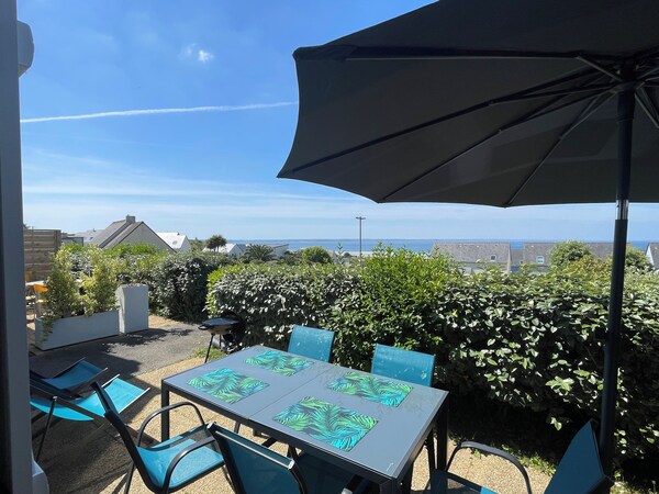 Pretty 3* House With Sea View And Heated Swimming Pool - Telgruc-sur-Mer