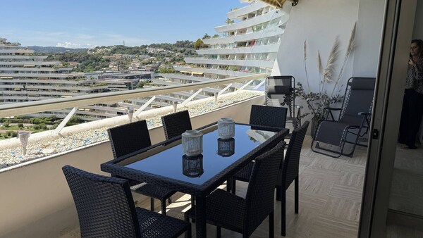 Appartement 3p Magnifique Vue Mer Wifi Box  Bat Ducal - Villeneuve-Loubet