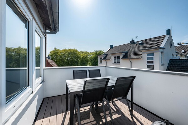 Appartement 'Mit Dachterrasse' Avec Vue Sur Le Lac, Balcon Et Wi-fi - Heide