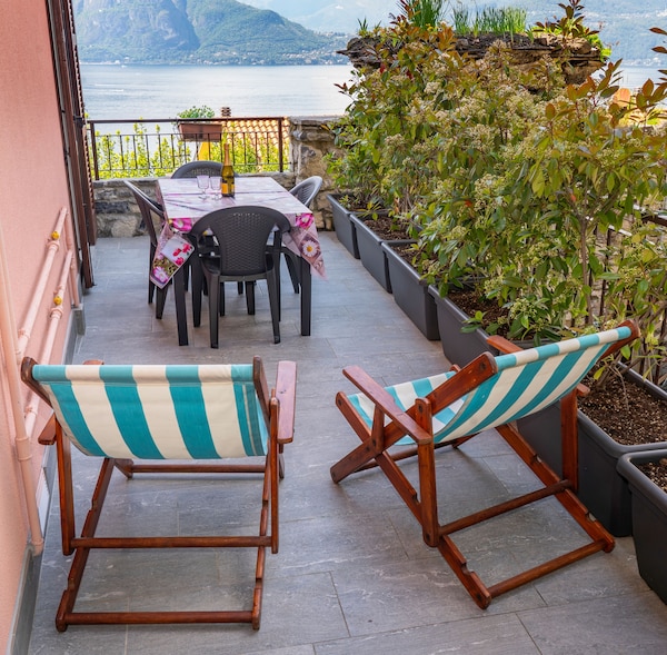 Rosa House Varenna Apartment With A View Of Lake Como - Varenna