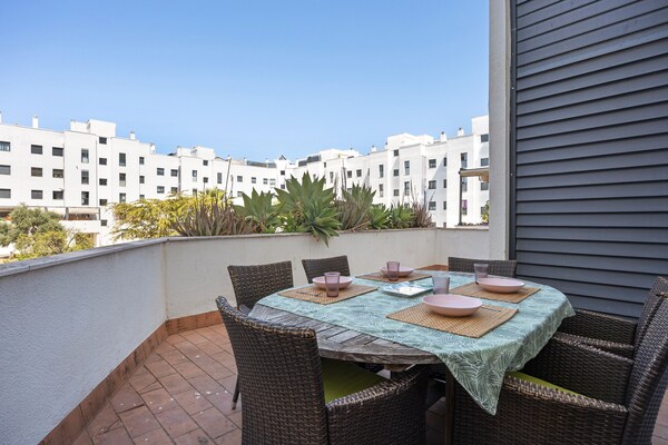 Bahia Golf Suites Apartamento Con Vistas A La Bahía De Cádiz Con Piscina Privada Y Terraza - Rota