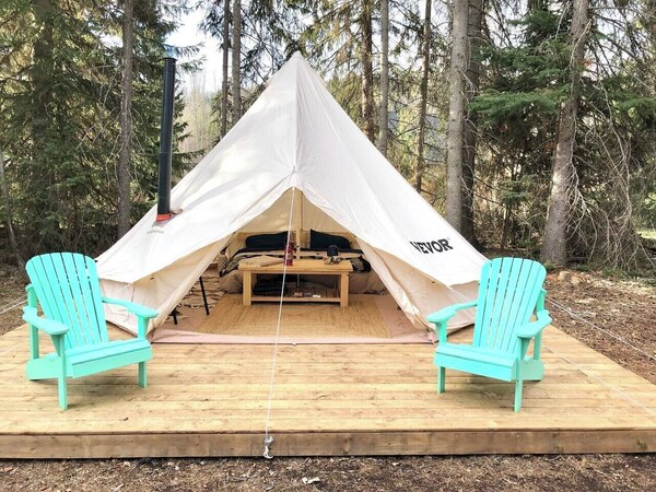 Willow | Riverfront Bell Tent - British Columbia