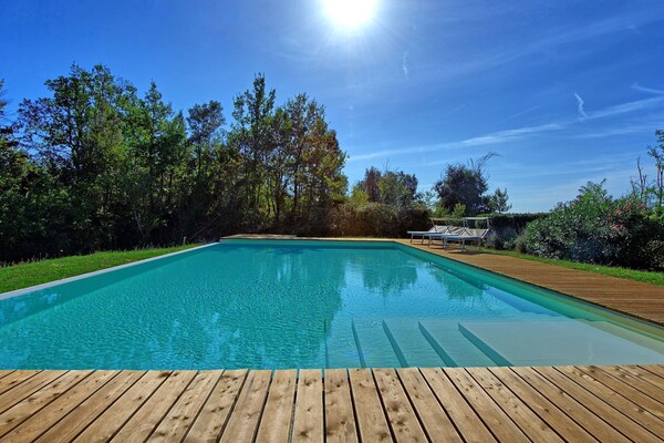 Nice Apartment With A/c, Wifi, Pool, Tv, Panoramic View And Parking, Close To San Gimignano - Poggibonsi