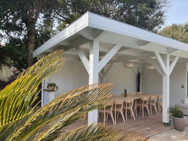 Luxurious 5-bedroom Villa With Pool, Fire Pit, Wifi, Ac In Phenomenal Capbreton - Soorts-Hossegor
