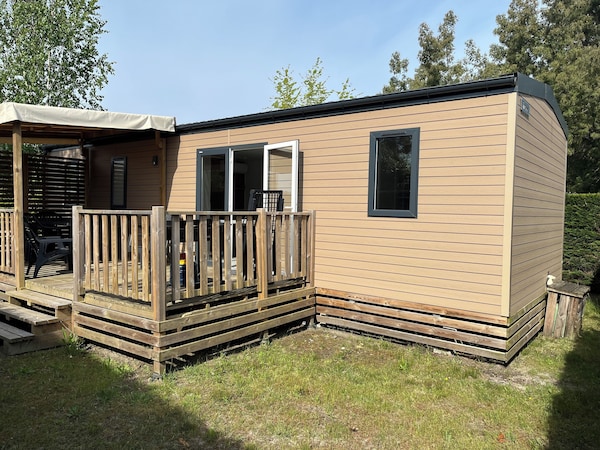 Mobile Home At Camping Les Vignes, 10 Minutes From The Beach At Cap De L'homy! - Vielle-Saint-Girons