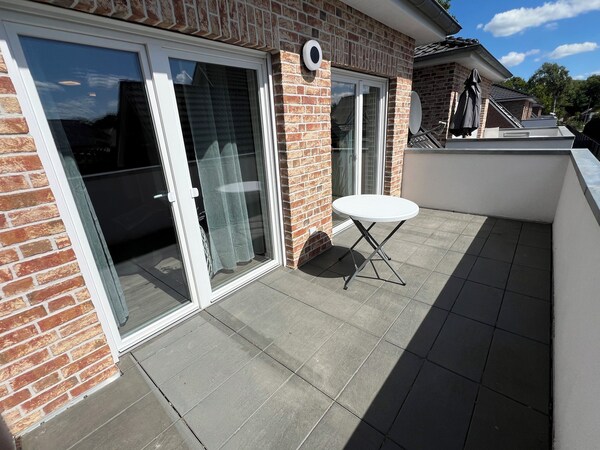 Apartment "Neptun" Papenburg 2sz Ebk Modern Bathroom Large Roof Terrace New Building - Papenburg