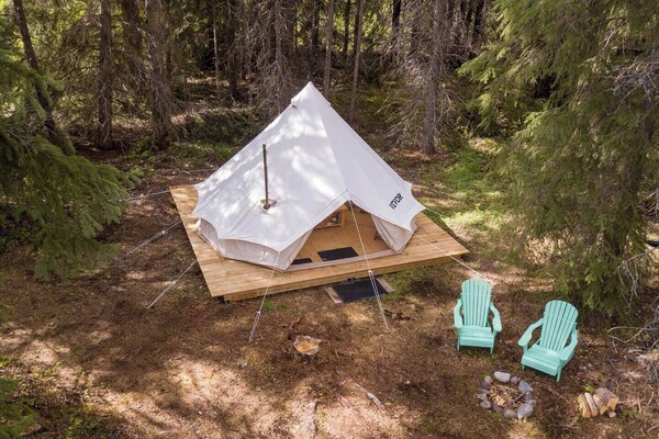 Aspen | Riverfront Bell Tent - British Columbia