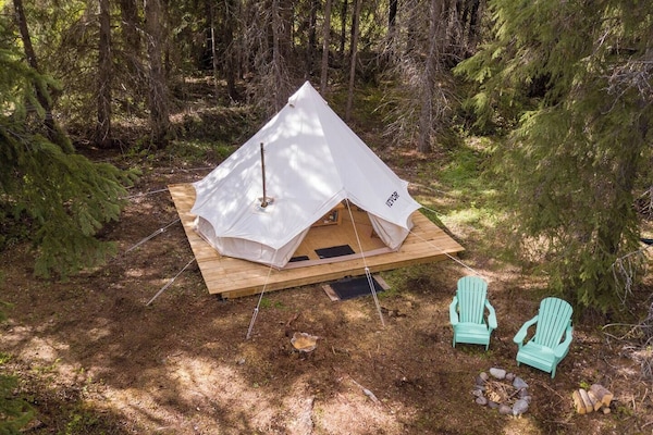 Aspen | Riverfront Bell Tent - British Columbia