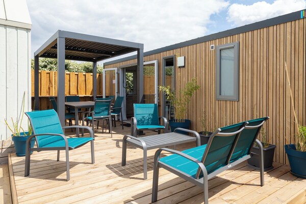 Chalet 'Mobilhome Et 100m Plage' Mit Privater Terrasse, Privatem Garten Und Wi-fi - Finistère
