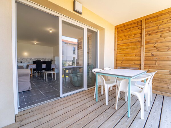 New T3 Apartment In Mimizan, 4 Ppl, Near Center, Garden, Parking Included - Mimizan
