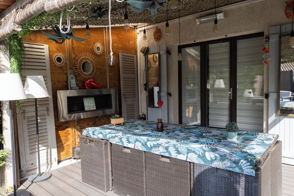 Quiet House In Residence With Swimming Pool - Juan-les-Pins