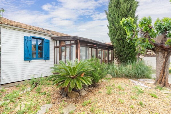 Le Chalet Des Eucalyptus - à 200 M De La Plage - Fleury