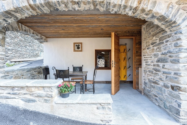 Apartment 'ô Canton' With Mountain View, Private Terrace And Wi-fi - Val-Cenis