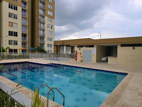 Hermoso Apartamento Con Aire Acondicionado Y Una Bella Vista A La Ciudad - Valledupar