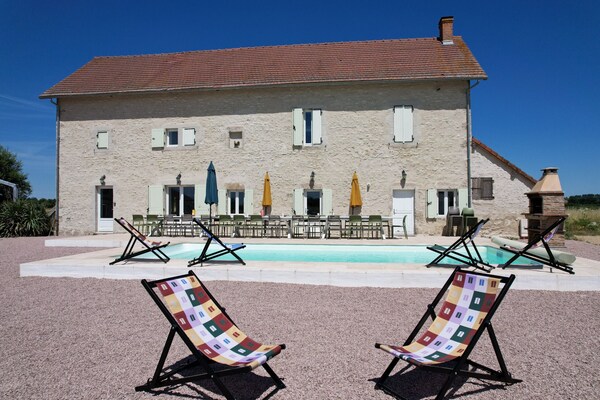 So Villa Domaine De Vaux (03) - Piscine Chauffée - Beach Volley - 2h De Lyon - 45p. - Varennes-sur-Allier