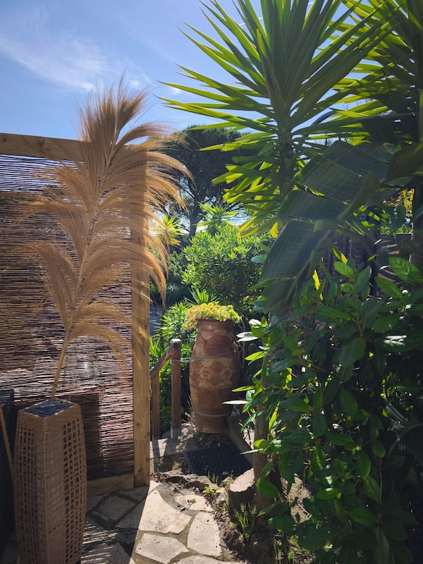 Coquet Climatisé Jardin Clos Privé Piscine Parking Wifi Domaine Privé Proche Mer - Ramatuelle