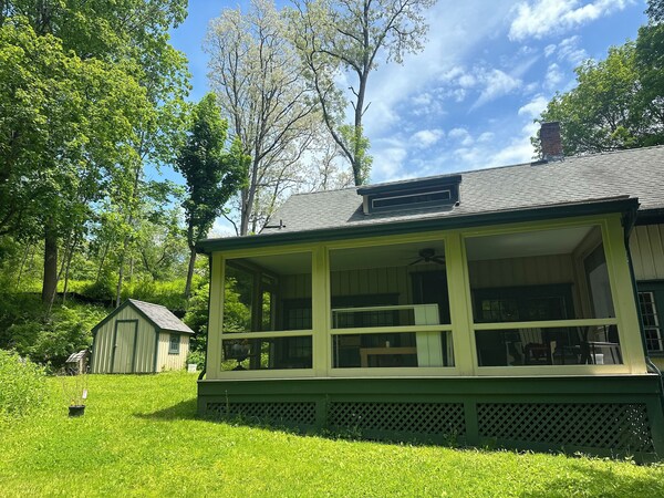 Scoville Estate Millhouse W Bubbling Brook + Screened Porch On 5 Private Acres - New Marlborough, MA