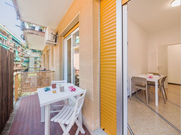 Beautiful Apartment For 3 People With A/c, Wifi, Tv, Balcony And Parking - Rapallo