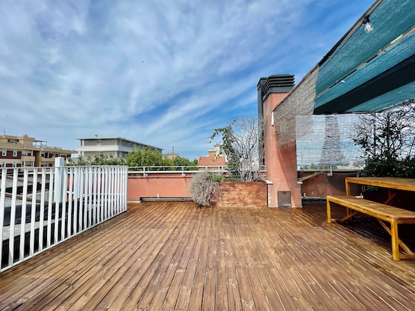 Attico Con Garage E Ampia Terrazza Privata - Rimini