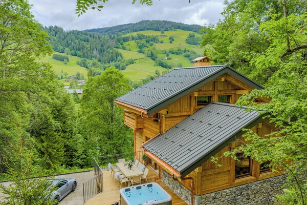 Luxury Chalet With Sauna & Jacuzzi In Megeve - Cordon