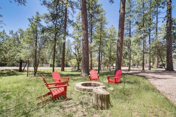 Covered Deck, Private Acreage: Log Cabin In Pine - Strawberry, AZ
