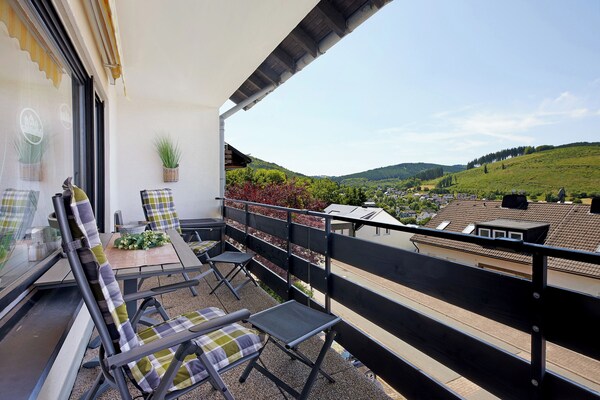 Appartement "Joschko" Avec Vue Sur Les Montagnes, Balcon Et Wi-fi - Winterberg