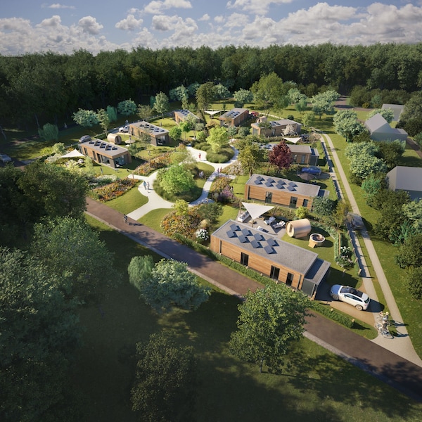 This Holiday Home With A Fully Enclosed Dog Fence, Private Sauna And Hot Tub Features A Cosy, Homely Living Room With Open Kitchen, 2 Bedrooms And A Spacious Outdoor Area. - Rhede