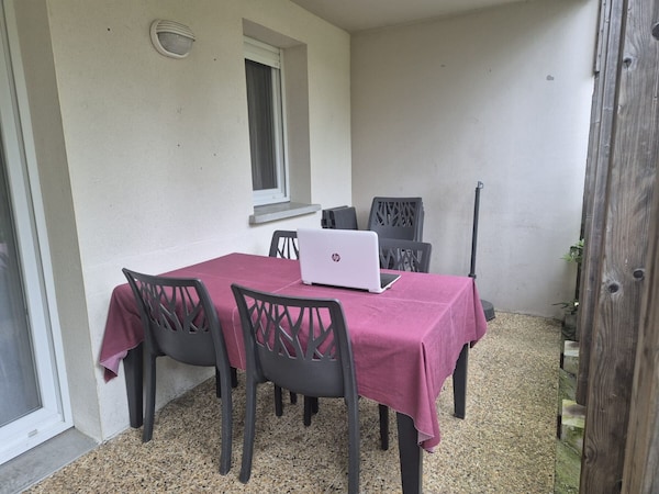 T4 Apartment With Wi-fi And Parking In Residence With Activities - Boucau