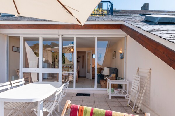 Appartement 'Arzon' Avec Terrasse Privée, Jardin Partagé Et Balcon - Arzon