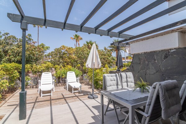 Vacaciones 'Precioso Bungalow Maspalomas Lago' Con Piscina Compartida Y Terraza Privada - Maspalomas